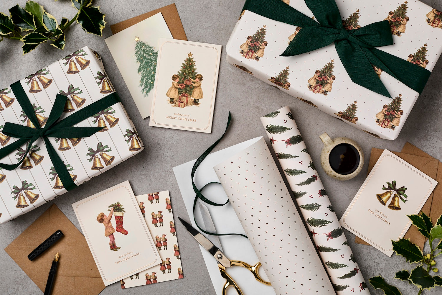 Luxury Christmas card packs | multipack wrapping paper bundle – katieleamon