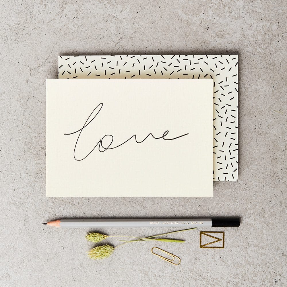 Handwritten 'Love' Greeting Card – katieleamon